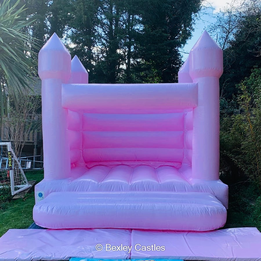 Pastel Pink Bouncy Castle Hire | Eltham | Bexley | Dartford | Sidcup