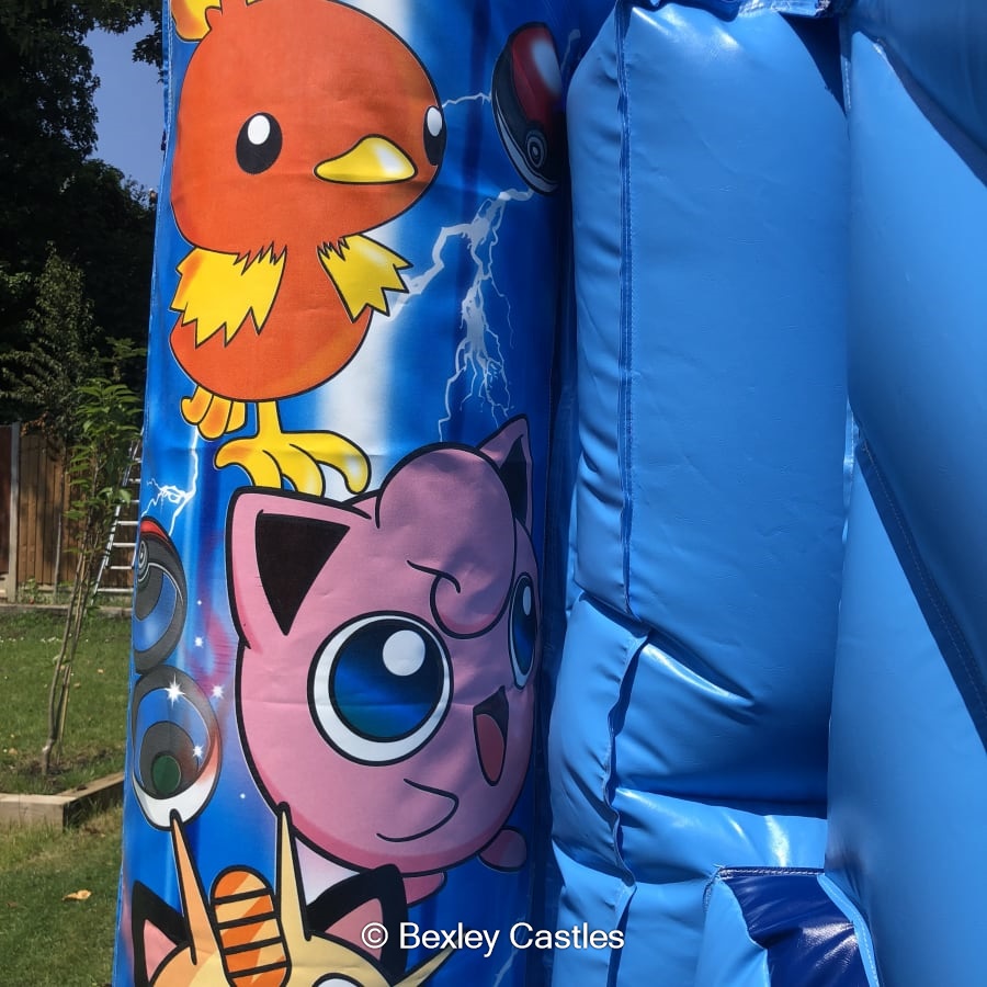 Pokemon Blue Bounce N Slide 13ft x 18ft x 10ft - Bouncy Castle Hire in ...