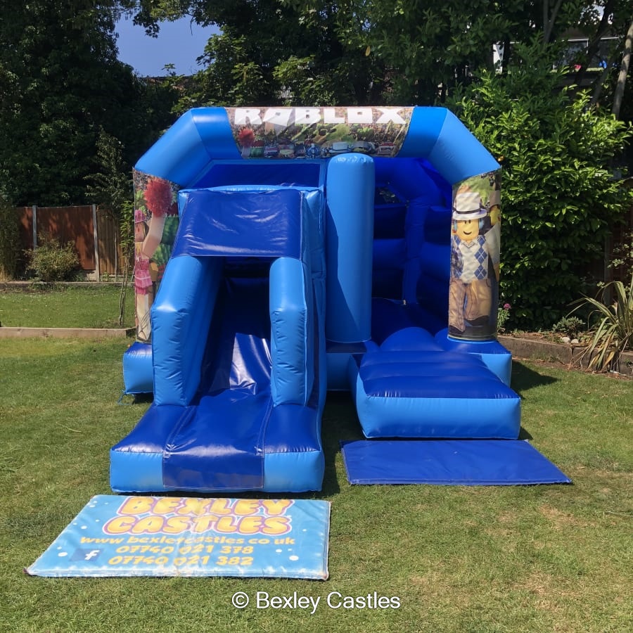 Roblox Blue Bounce N Slide 13ft x 18ft x 10ft - Bouncy Castle Hire in ...